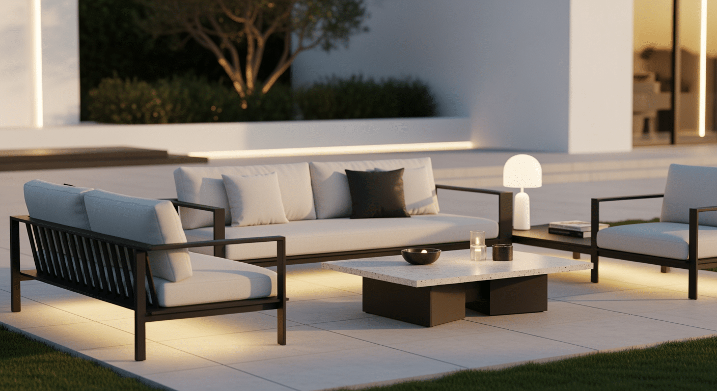 Mobilier extérieur contemporain : les codes du design moderne outdoor