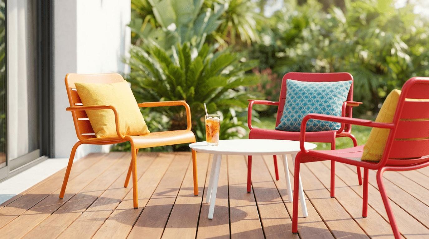 Salon De Jardin Colore